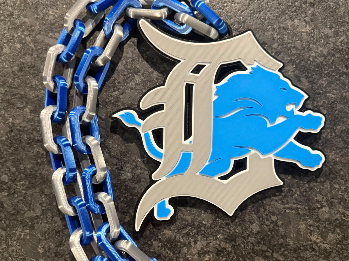 底特律雄狮队 & 老虎队混搭抢断链 来自 HYP3DTurnover Chains MakerWorld：免费下载 3D 模型