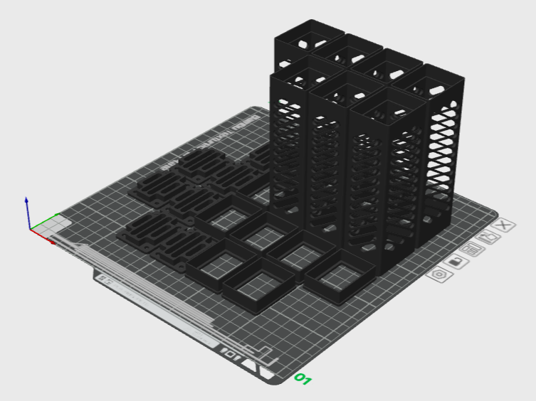 Xerxes Pi 封箱主体、盖子和顶盖（批次） 来自 RapidAnalysis MakerWorld：免费下载 3D 模型