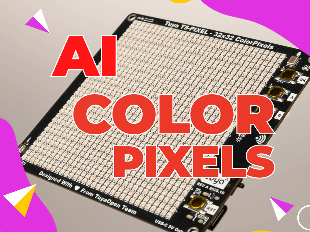 Tuya-T5-Pixels：开源 AI 像素屏 来自 ediboi MakerWorld：免费下载 3D 模型