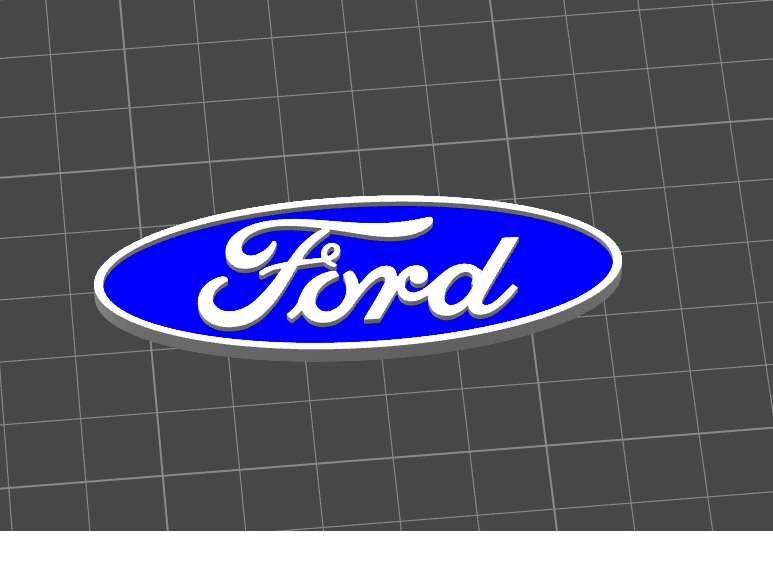 Ford Logo 来自 UsiuO MakerWorld：免费下载 3D 模型