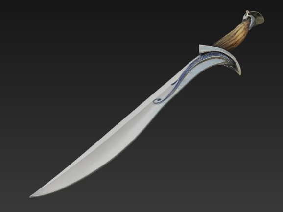 兽咬剑——索林·橡木盾的斩妖剑 来自 Timberlake Creations MakerWorld：免费下载 3D 模型