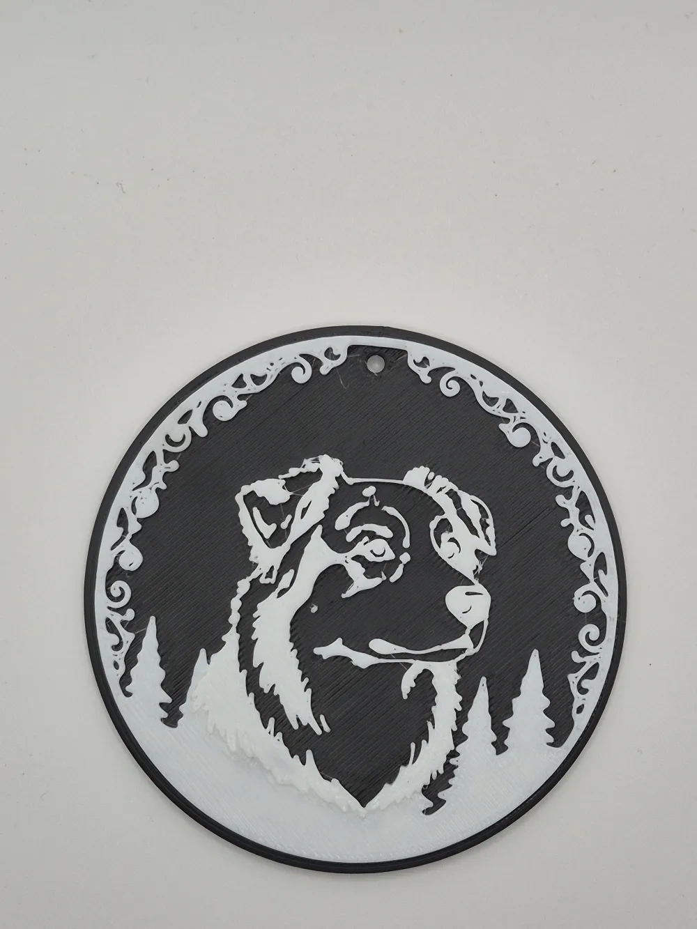 澳大利亚牧羊犬圣诞装饰品 来自 Galactic prints MakerWorld：免费下载 3D 模型