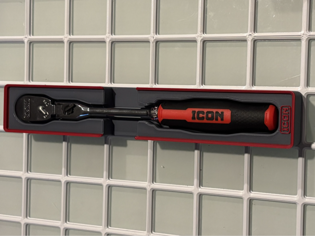 Icon 1/4\" G2 Flex Head Gridfinity 收纳盒 来自 Geoff MakerWorld：免费下载 3D 模型