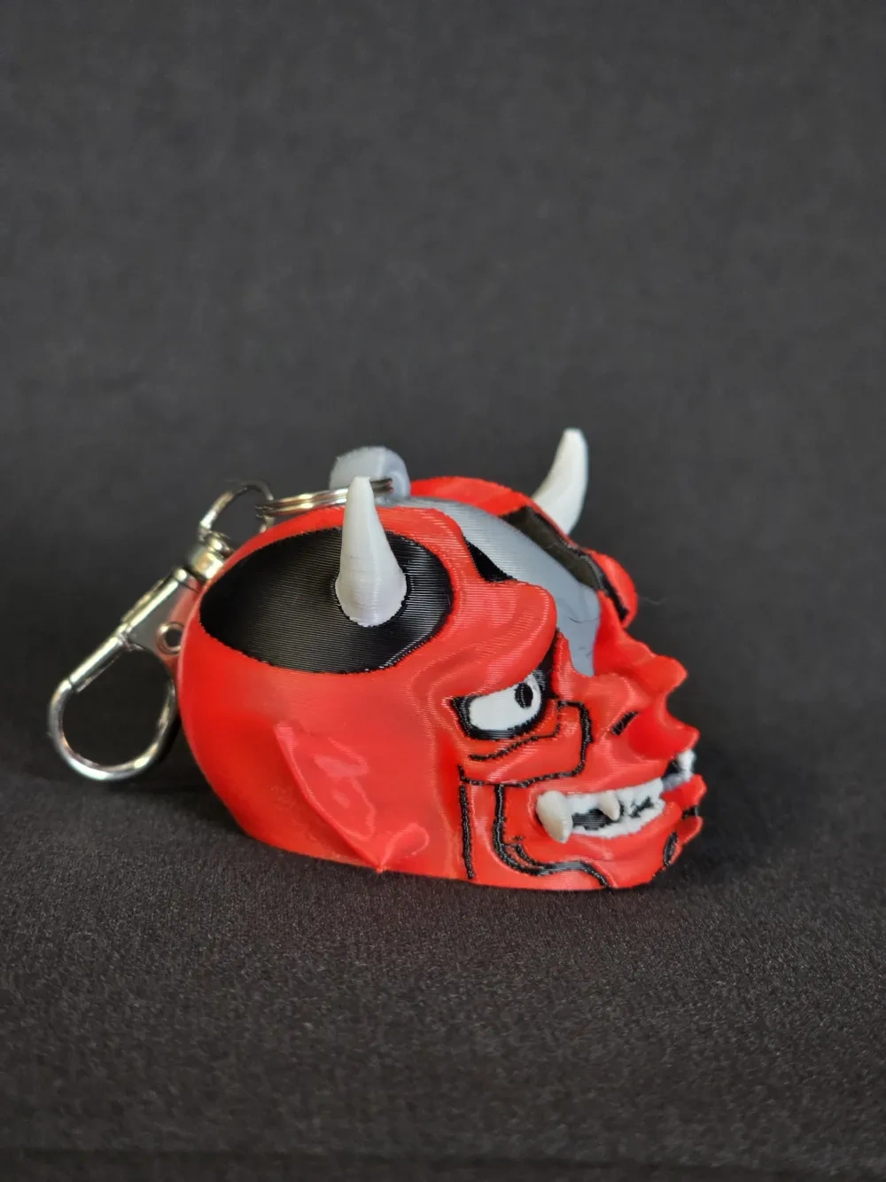 灰人外星人鬼面具钥匙扣 来自 SkribblWorks MakerWorld：免费下载 3D 模型