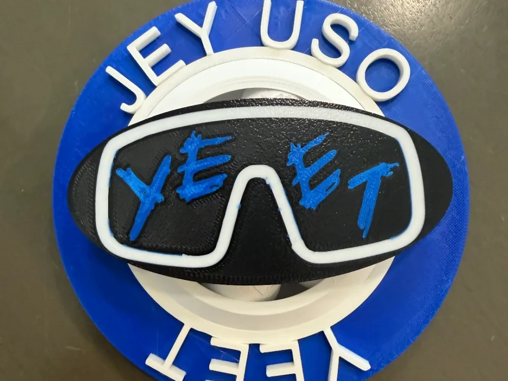 Jey Uso YEET WWE 旋转链 二次创作 - 来自 StevenNY75 MakerWorld：免费下载 3D 模型