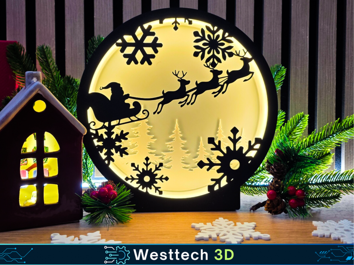 圣诞老人雪中 来自 Westtech 3D MakerWorld：免费下载 3D 模型