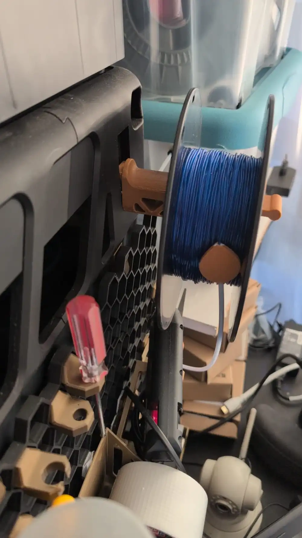 AMS增高架上料卷防潮箱的附加零件 来自 linman MakerWorld：免费下载 3D 模型