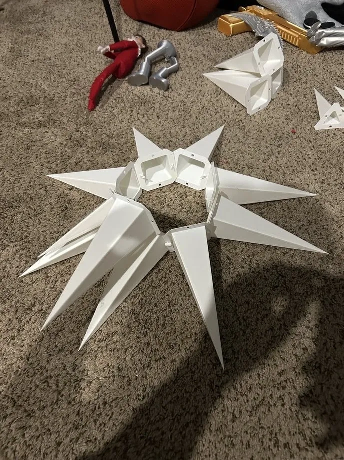 摩拉维亚星, 3个部件, 圣诞星形装饰品 来自 Timberlake Creations MakerWorld：免费下载 3D 模型