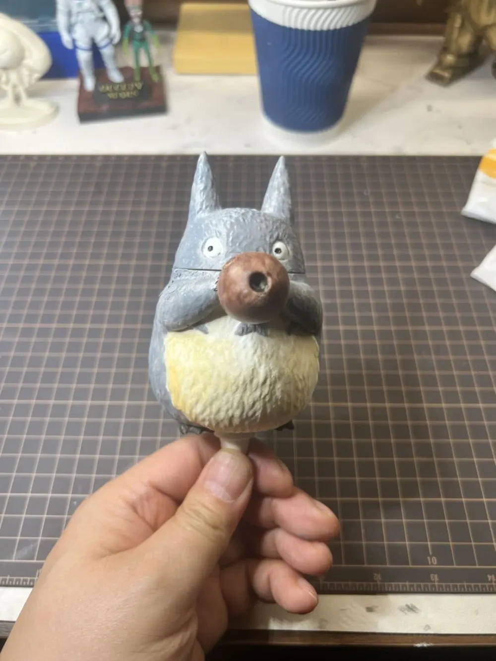 龙猫鹿角蕨滴水盒 来自 内谁谁 MakerWorld：免费下载 3D 模型