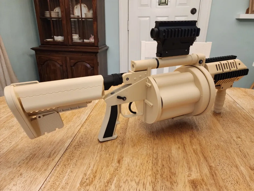 M32A1 40毫米榴弹发射器 - 1:1 展示 (V1) - 免费 3D 打印模型 - MakerWorld