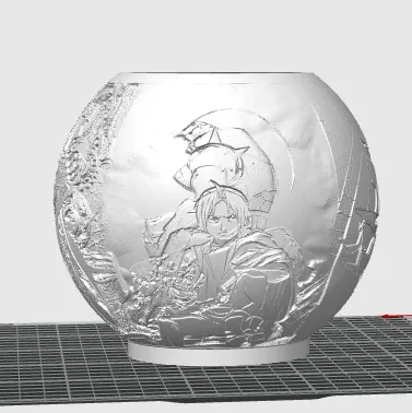 石版画 - 钢之炼金术师 01 来自 SlyCooper-Master MakerWorld：免费下载 3D 模型