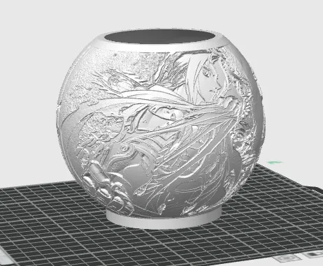 石版画 - 钢之炼金术师 01 来自 SlyCooper-Master MakerWorld：免费下载 3D 模型