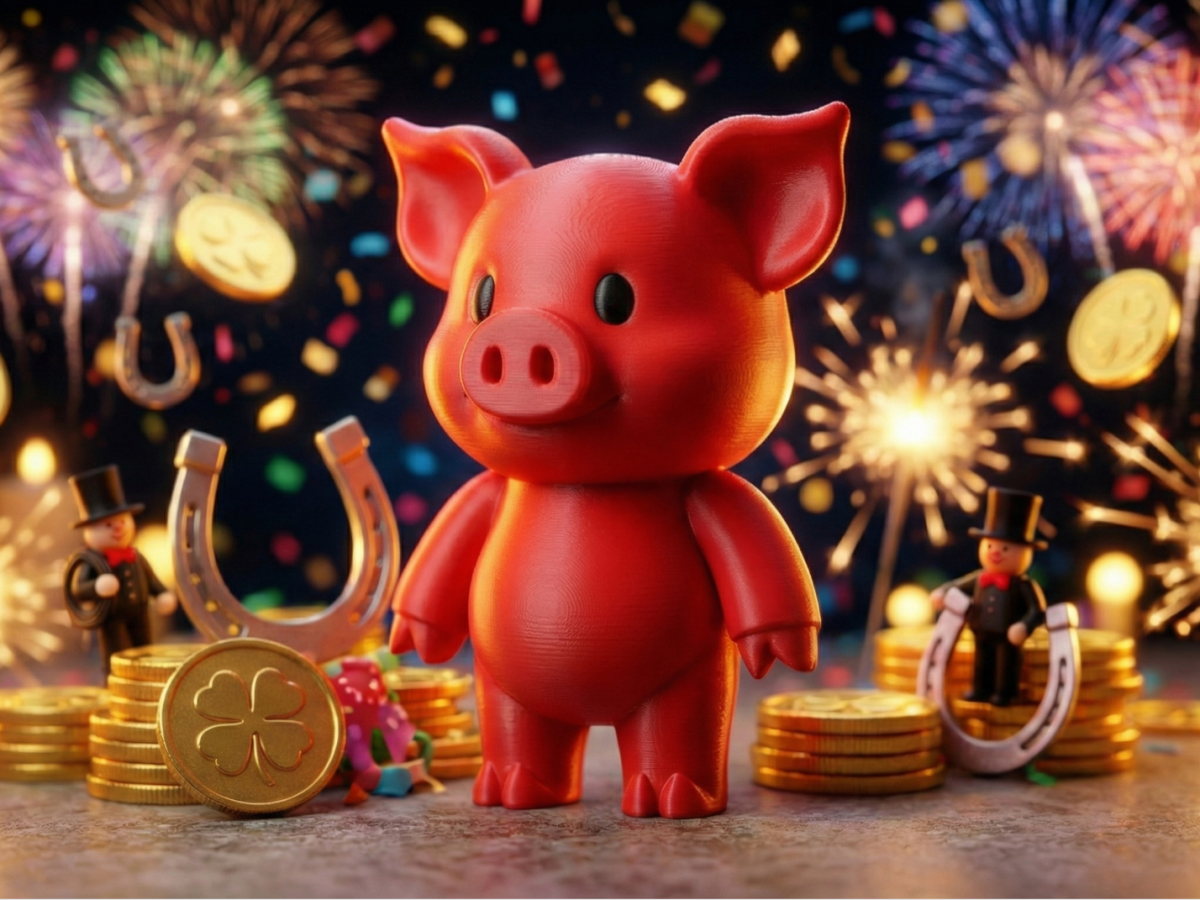 小幸运猪 | 终极好运符 来自 franz MakerWorld：免费下载 3D 模型