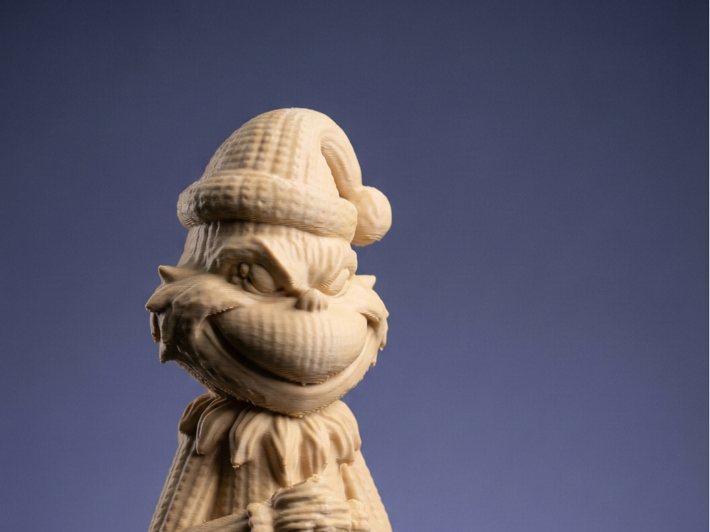 针织纹理格林奇 - 圣诞装饰 来自 Otisz MakerWorld：免费下载 3D 模型