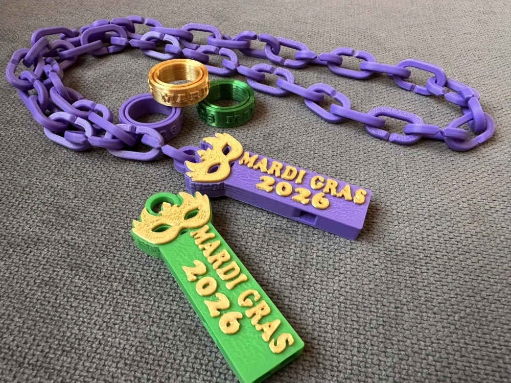 狂欢节旋转解压戒指 来自 Ada & K 3DA MakerWorld：免费下载 3D 模型