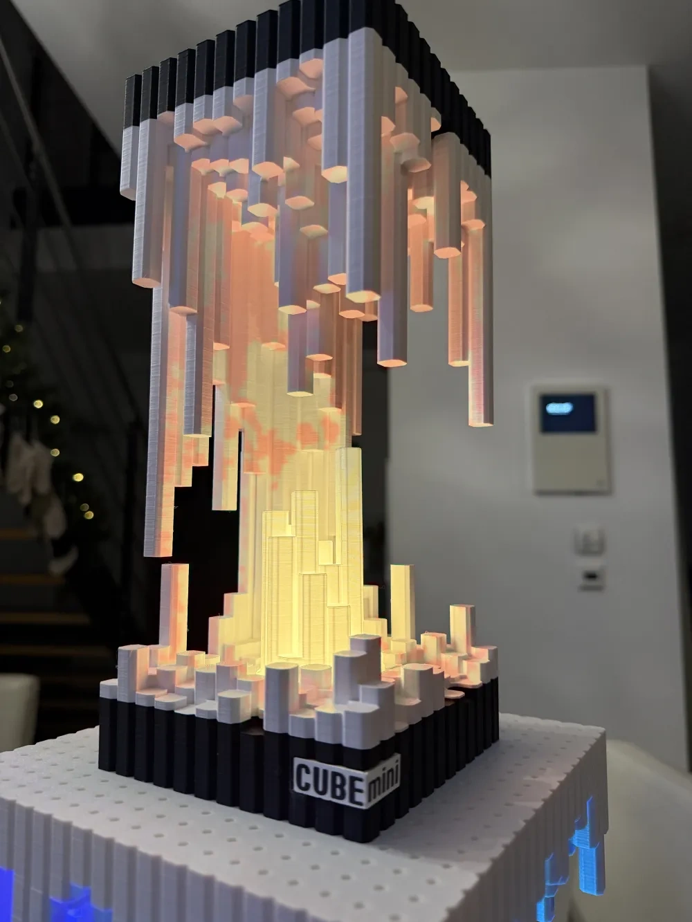 CUBE mini–未来主义体素级联LED灯套件001 来自 T-D3SIGN MakerWorld：免费下载 3D 模型