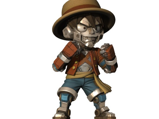 Luffy Junior MECHA 来自 Ima3D MakerWorld：免费下载 3D 模型