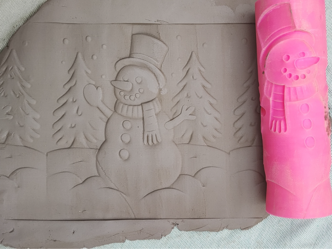 纹理滚轮 - 松林雪人 来自 TheBreadman MakerWorld：免费下载 3D 模型