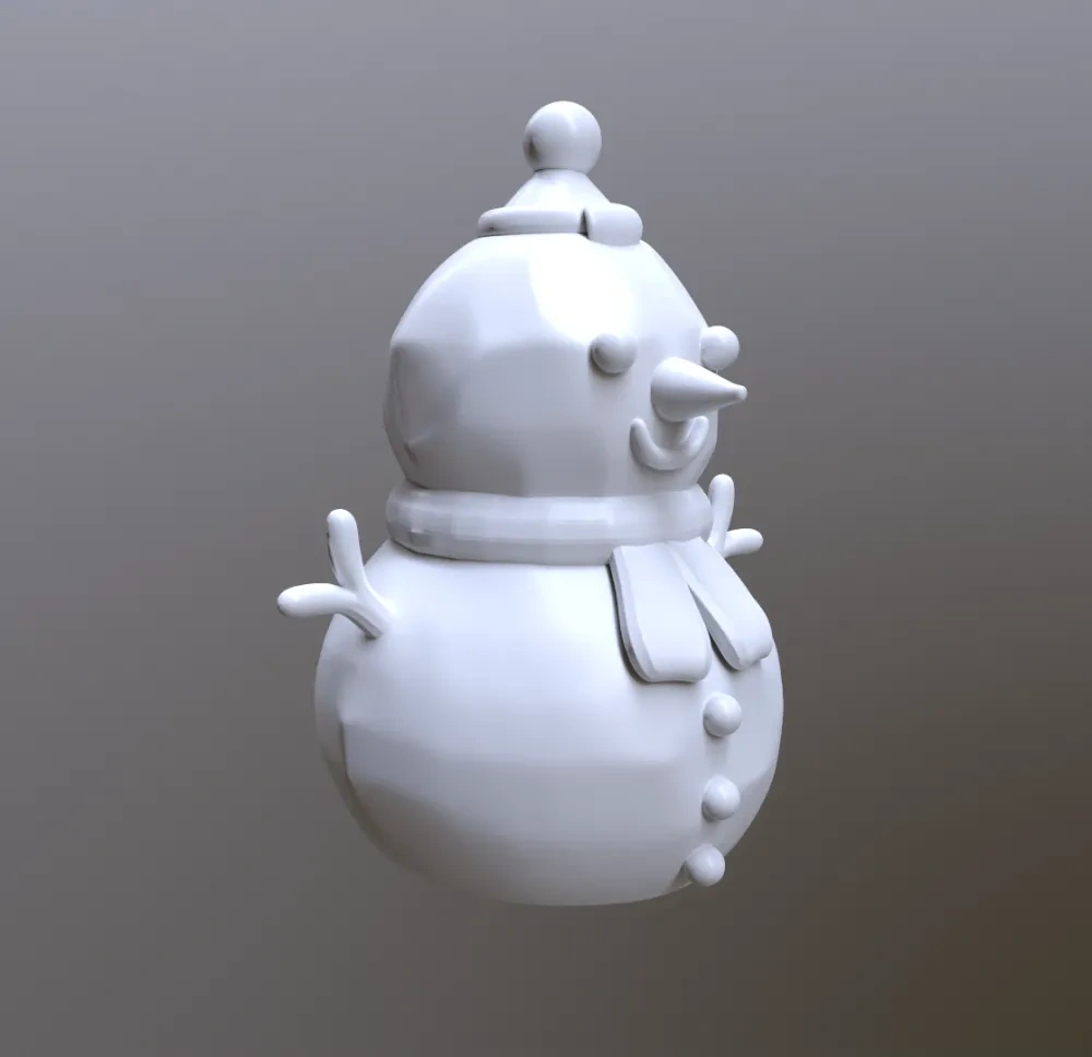 雪人灯罩镂空模型 - 免费 3D 打印模型 - MakerWorld