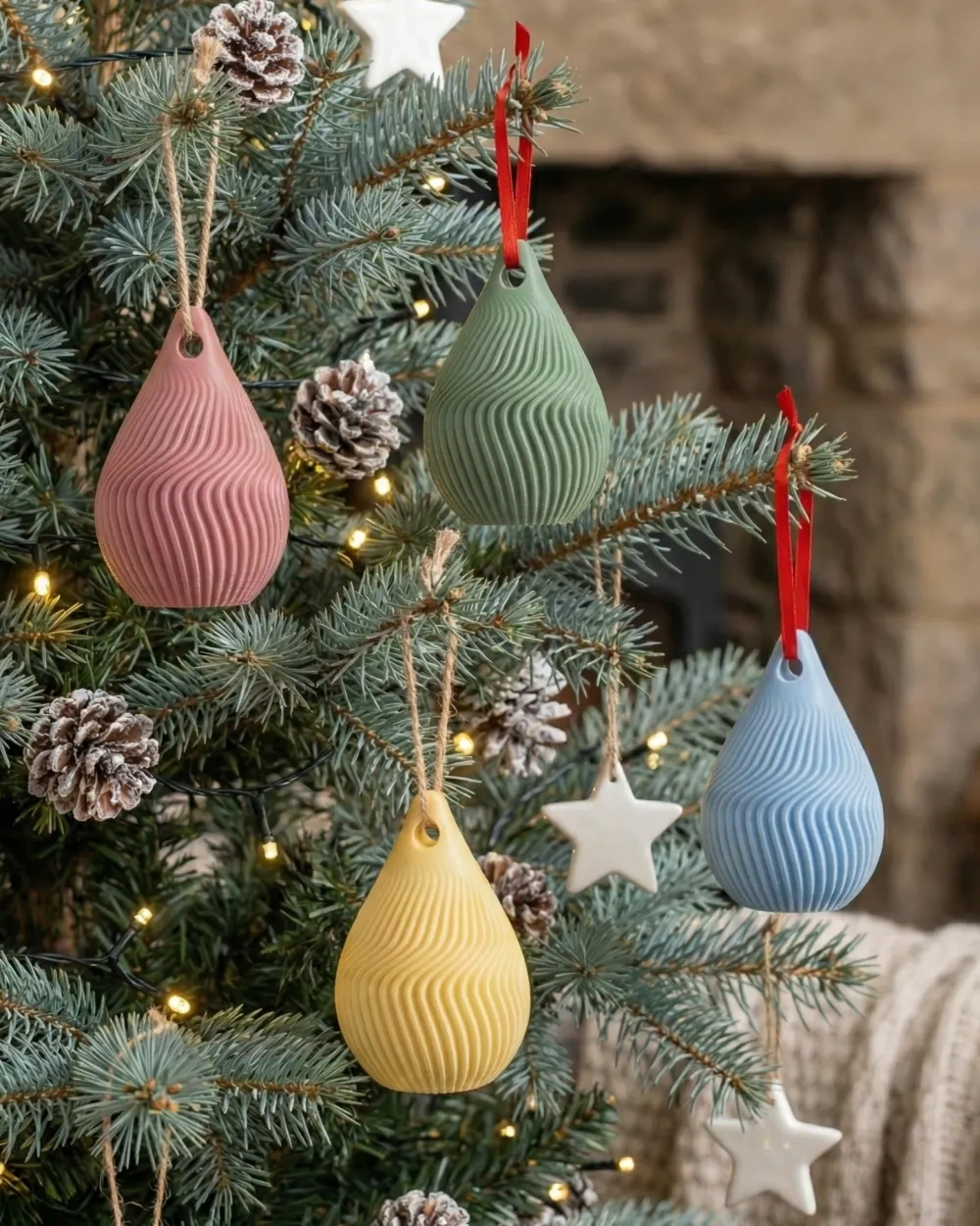 美丽的圣诞挂饰 来自 Abstractia Design MakerWorld：免费下载 3D 模型