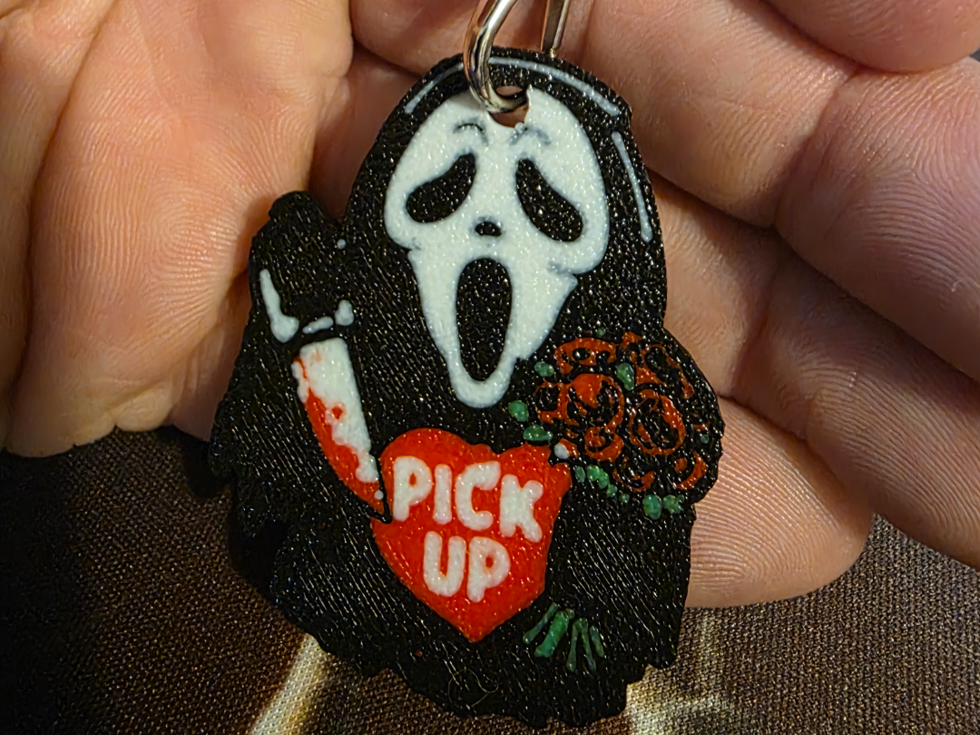 scream keychain - 免费 3D 打印模型 - MakerWorld