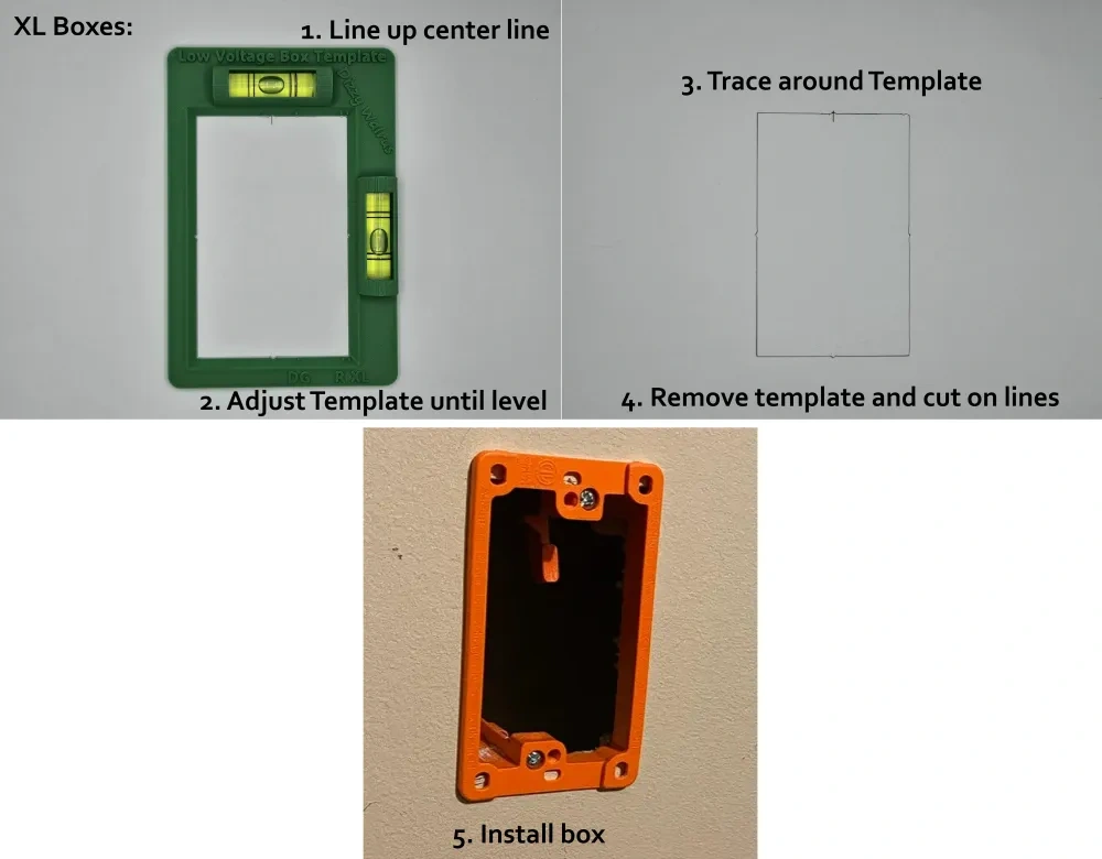 低压盒切割模板 - 免费 3D 打印模型 - MakerWorld