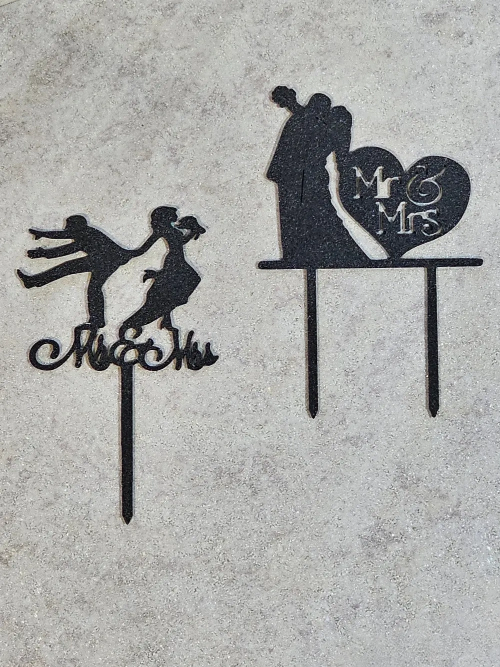 情侣婚礼蛋糕装饰2件套 - 免费 3D 打印模型 - MakerWorld