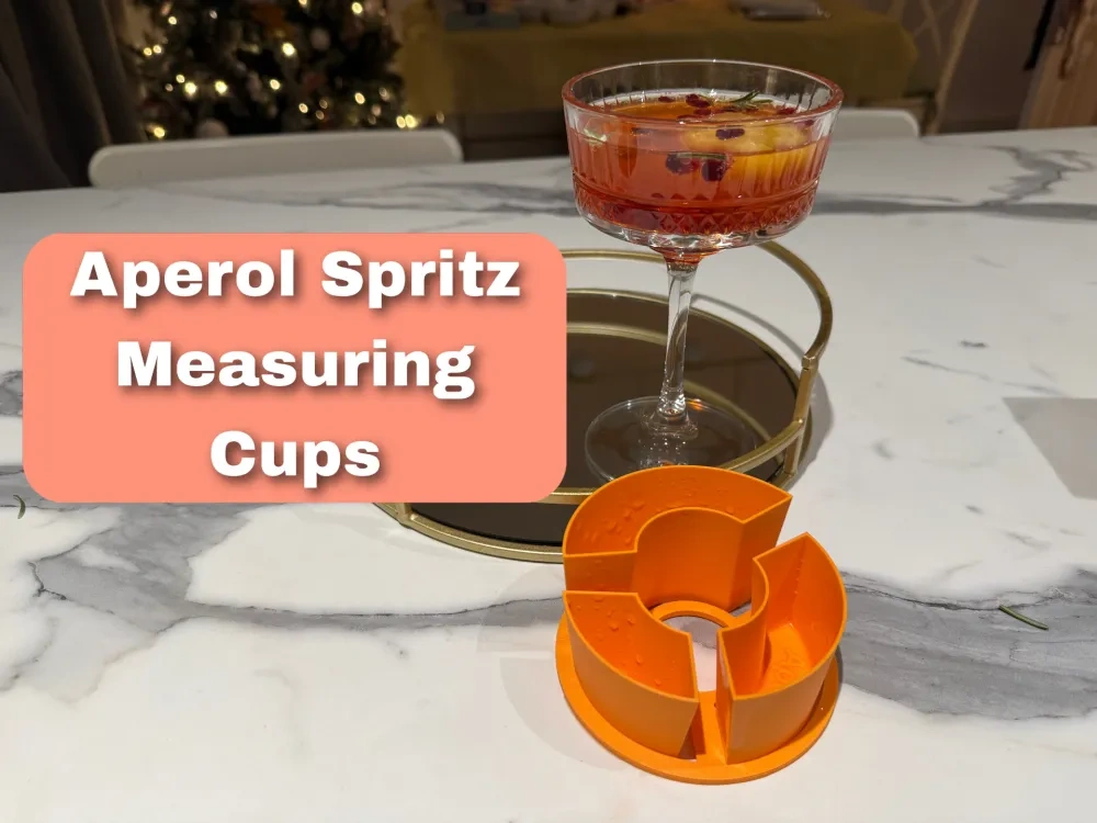 Aperol Spritz 量杯 - 免费 3D 打印模型 - MakerWorld