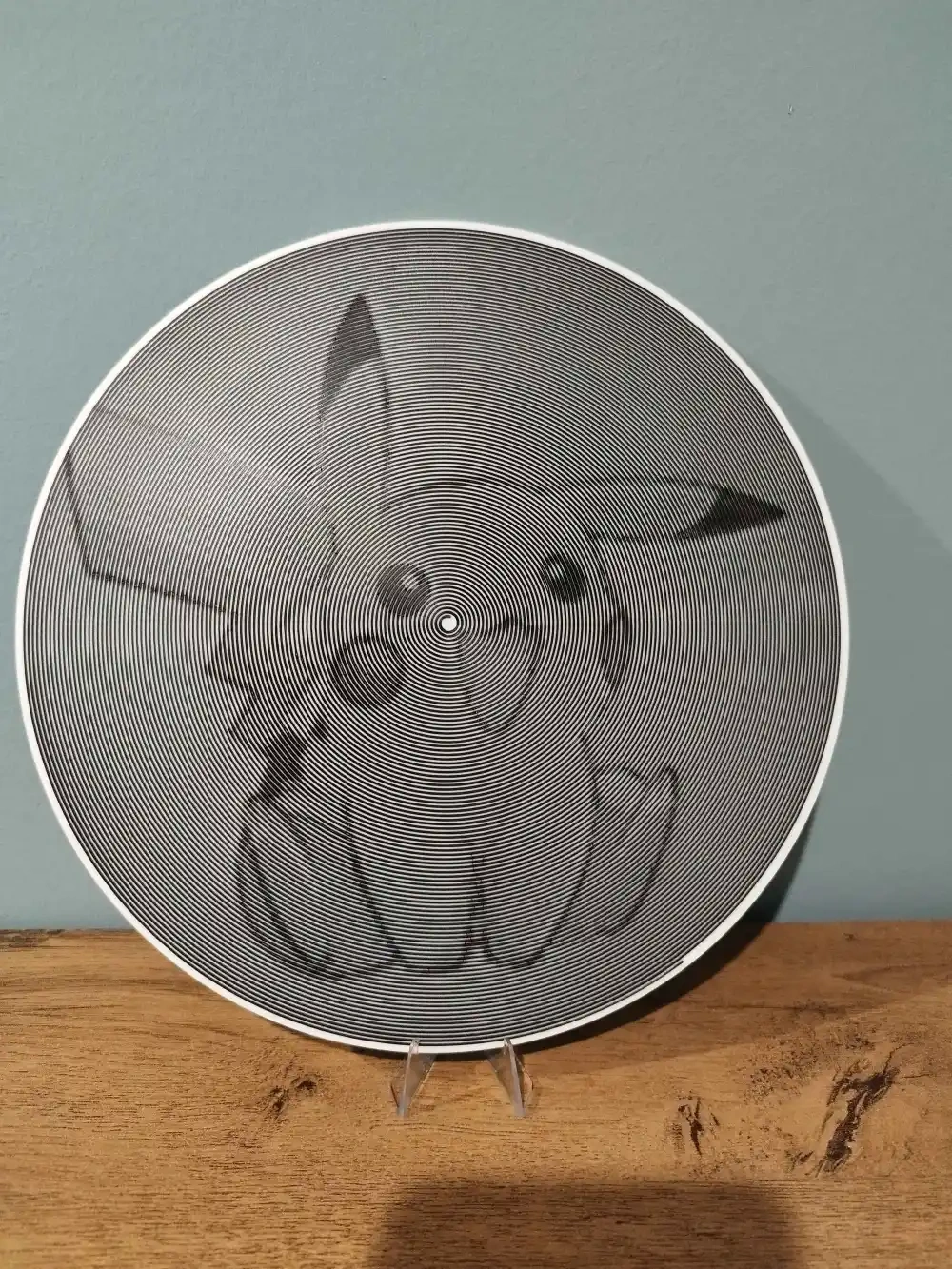 皮卡丘 黑胶效果 – 单线螺旋艺术 - 免费 3D 打印模型 - MakerWorld