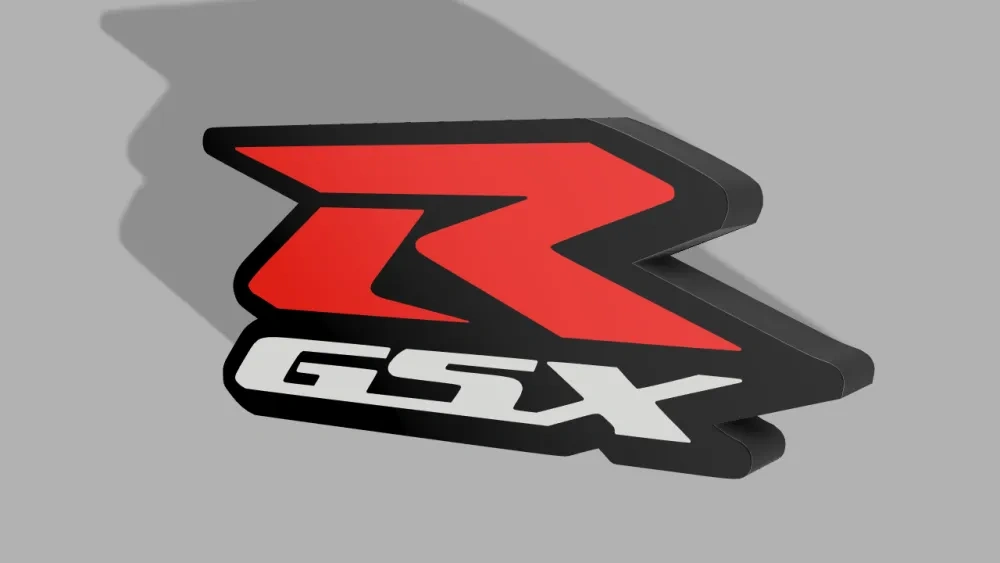 GSX-R 灯箱 – 竞速精神 - 免费 3D 打印模型 - MakerWorld