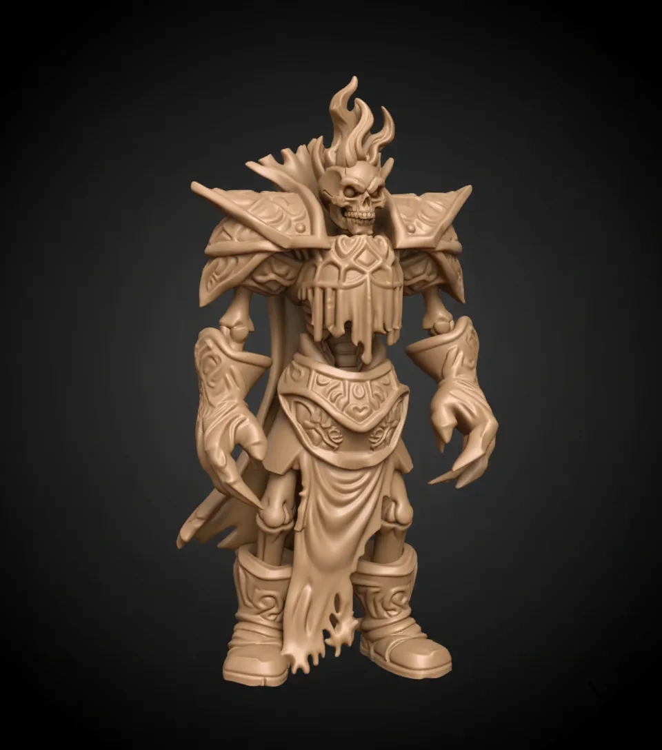 魔兽世界 骷髅大法师 World of Warcraft Skeletal Archmage - 免费 3D 打印模型 - MakerWorld