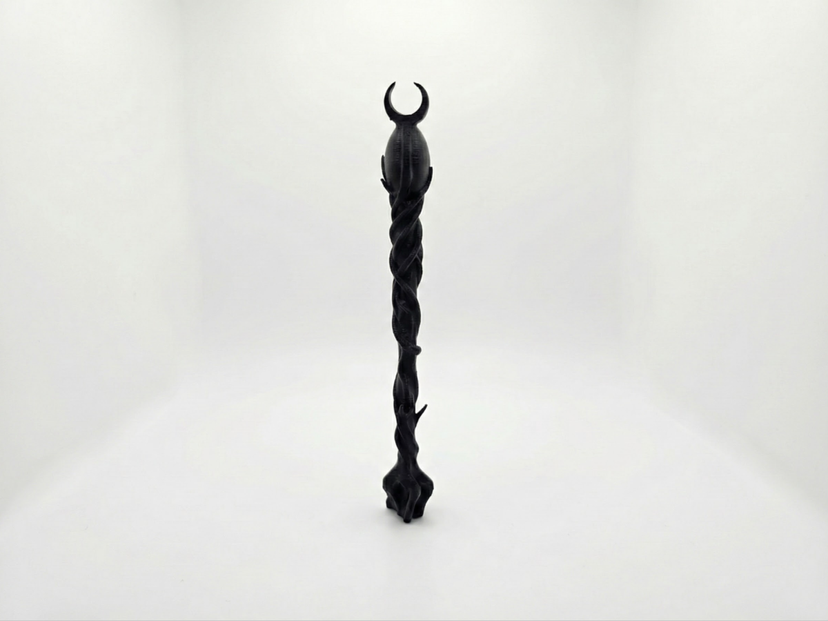 月亮秘法权杖 - 哥特式奇幻法杖 - 免费 3D 打印模型 - MakerWorld