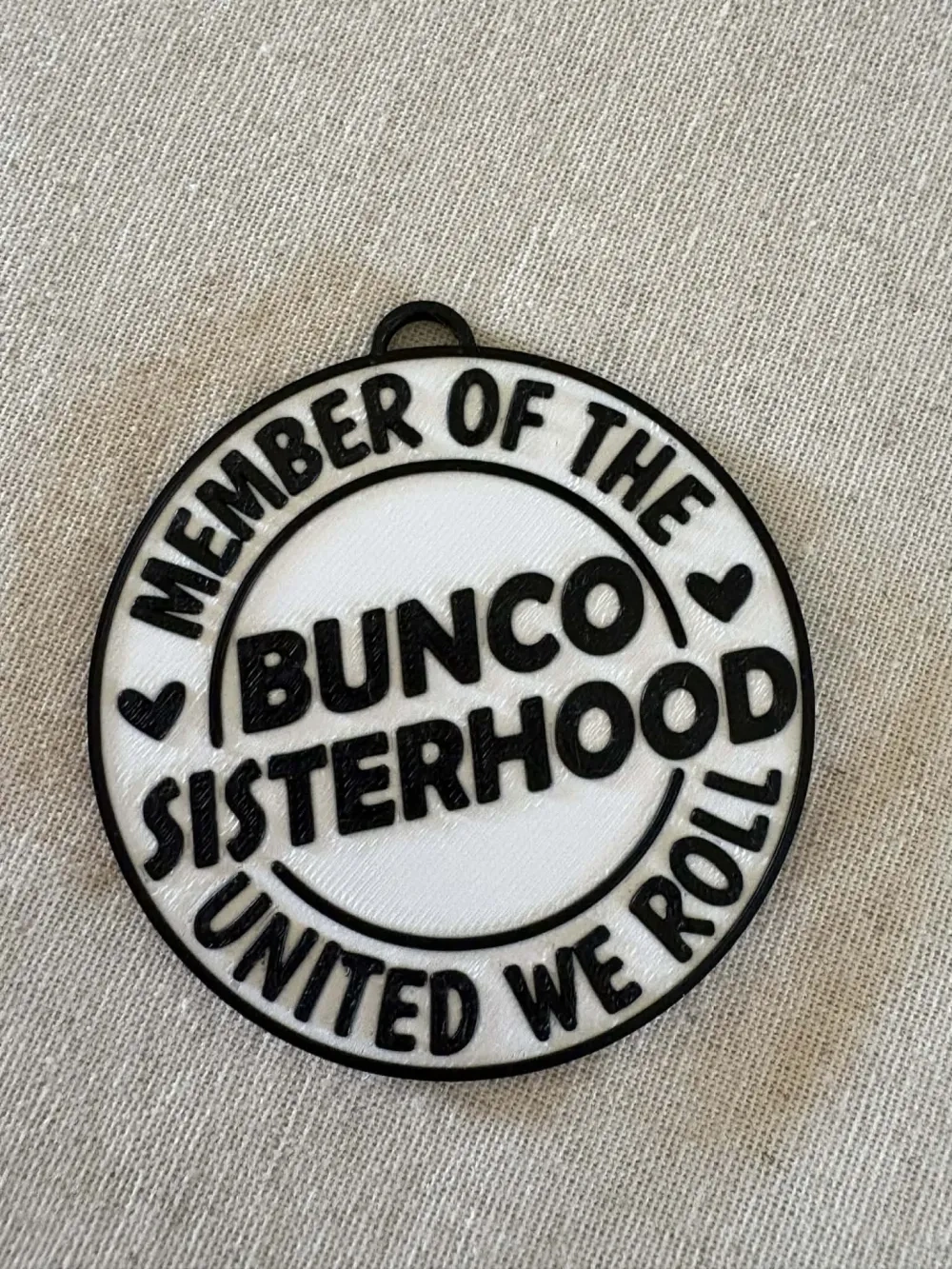 Bunco姐妹会钥匙扣/标签 - 免费 3D 打印模型 - MakerWorld