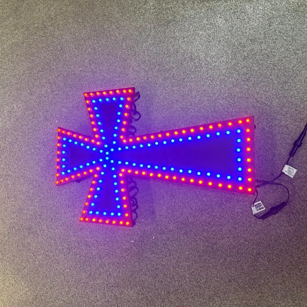 xlights 双排十字 190个节点 - 免费 3D 打印模型 - MakerWorld