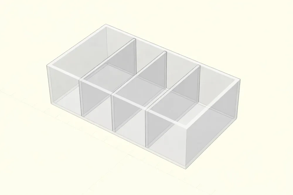 Parametric Desk Organizer Box|可参数化桌面收纳盒（OpenSCAD） - 免费 3D 打印模型 - MakerWorld