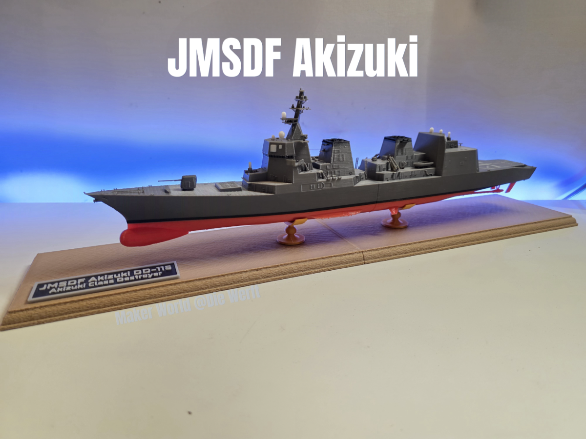 JMSDF 秋月级反潜驱逐舰 1:350 - 免费 3D 打印模型 - MakerWorld