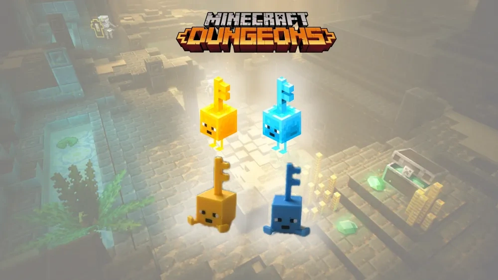MINECRAFT Dungeons - 钥匙 - 积木 - 免费 3D 打印模型 - MakerWorld