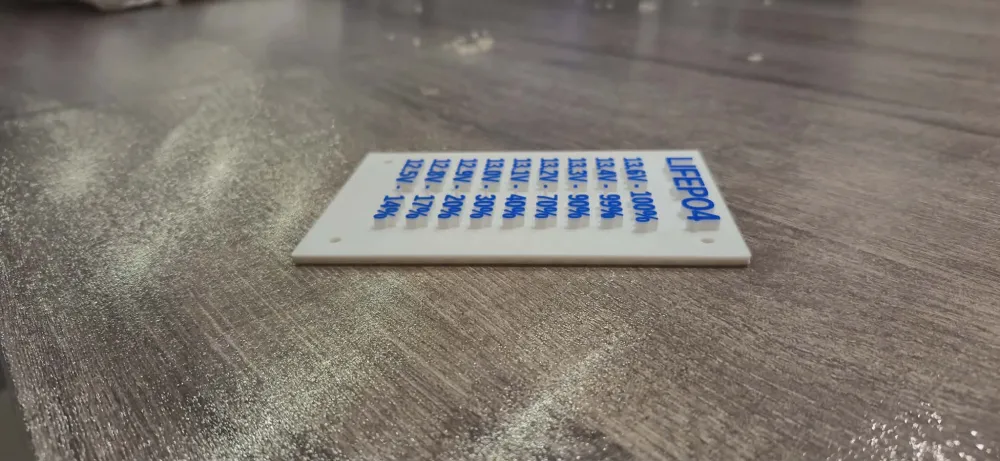 12V 磷酸铁锂电池板 – 电压指示板 - 免费 3D 打印模型 - MakerWorld