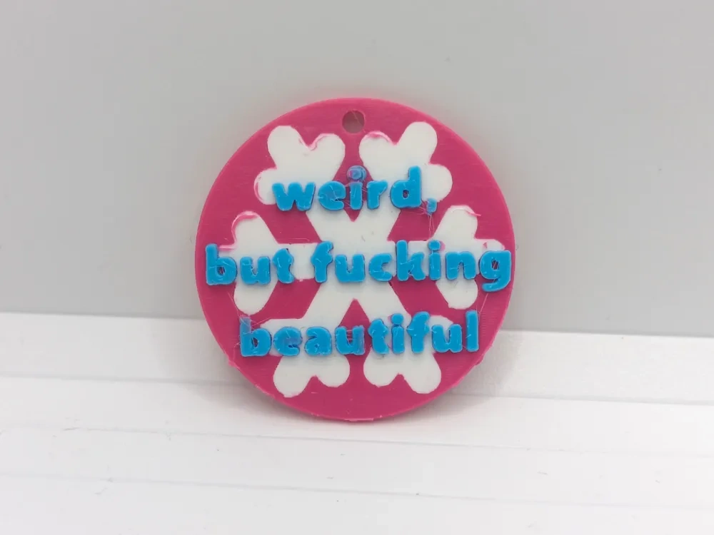 Taylor Swift Snow On The Beach 钥匙扣 - 免费 3D 打印模型 - MakerWorld