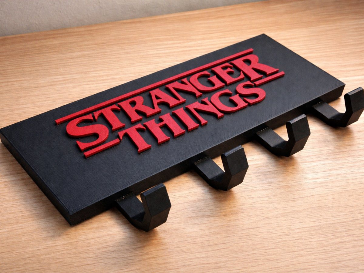 Stranger Things - 墙壁钥匙挂钩 - 免费 3D 打印模型 - MakerWorld
