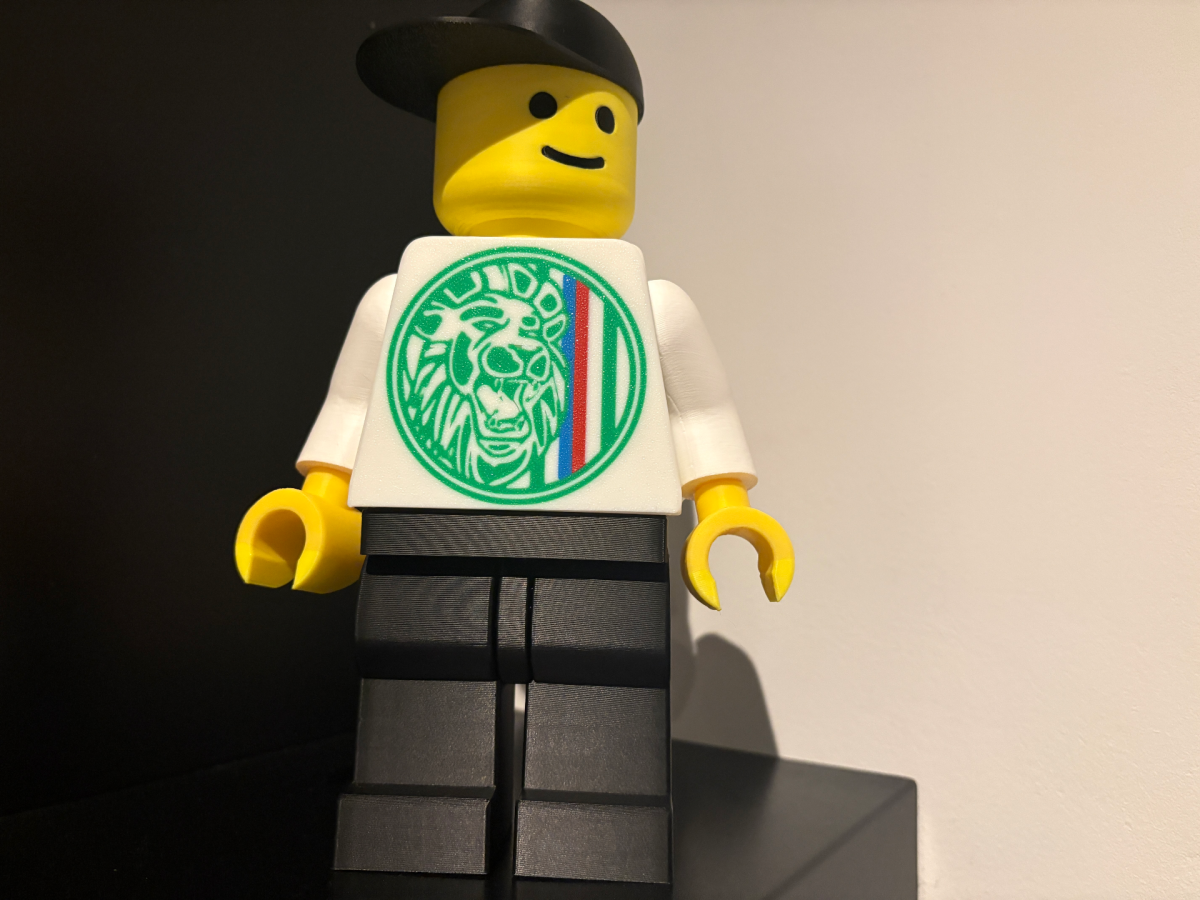 Brickman fanzine leone verde 20cm Figur 500% - 免费 3D 打印模型 - MakerWorld