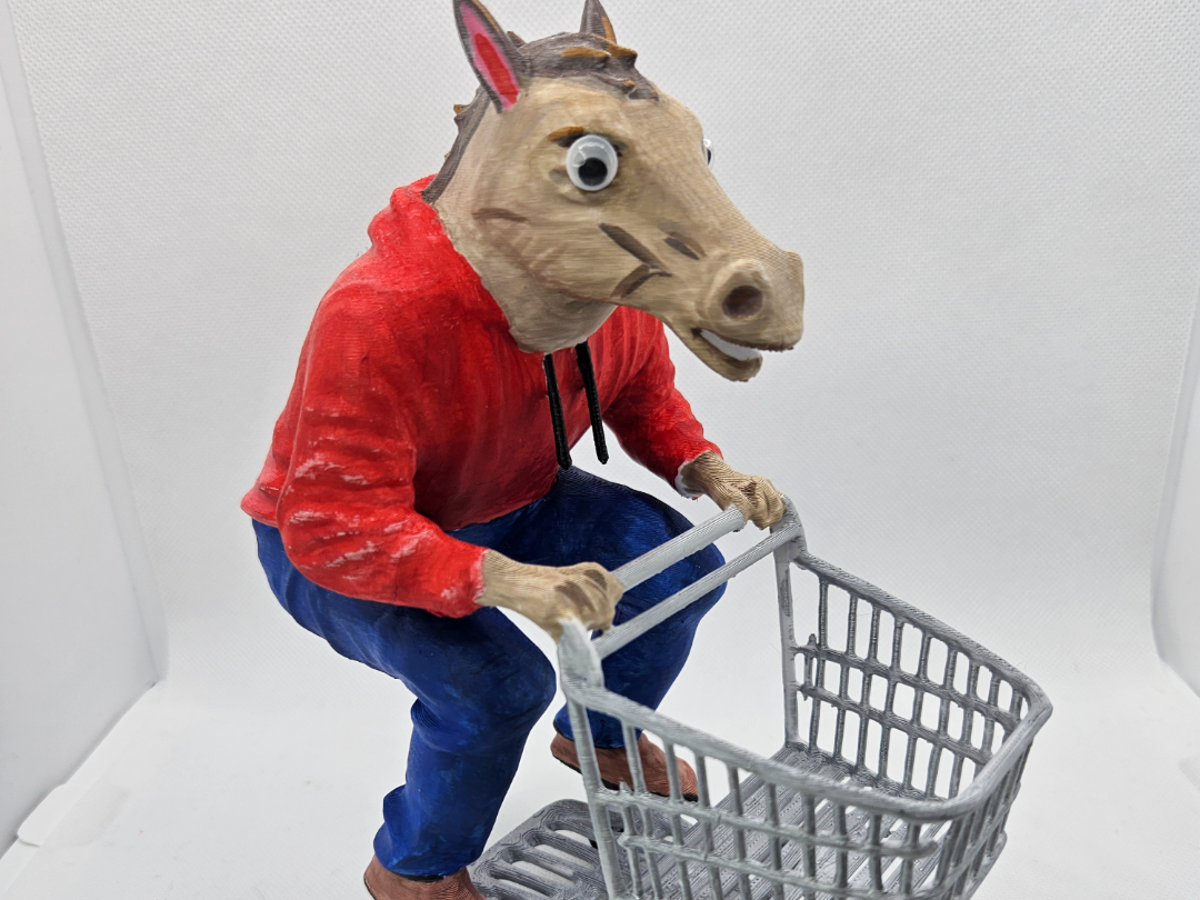 马头人嬉闹 – 骑购物车 - 2.5小时 30克 - 免费 3D 打印模型 - MakerWorld