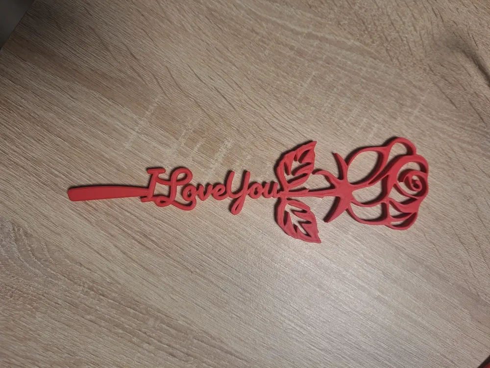 情人节玫瑰 - 我爱你 - 免费 3D 打印模型 - MakerWorld