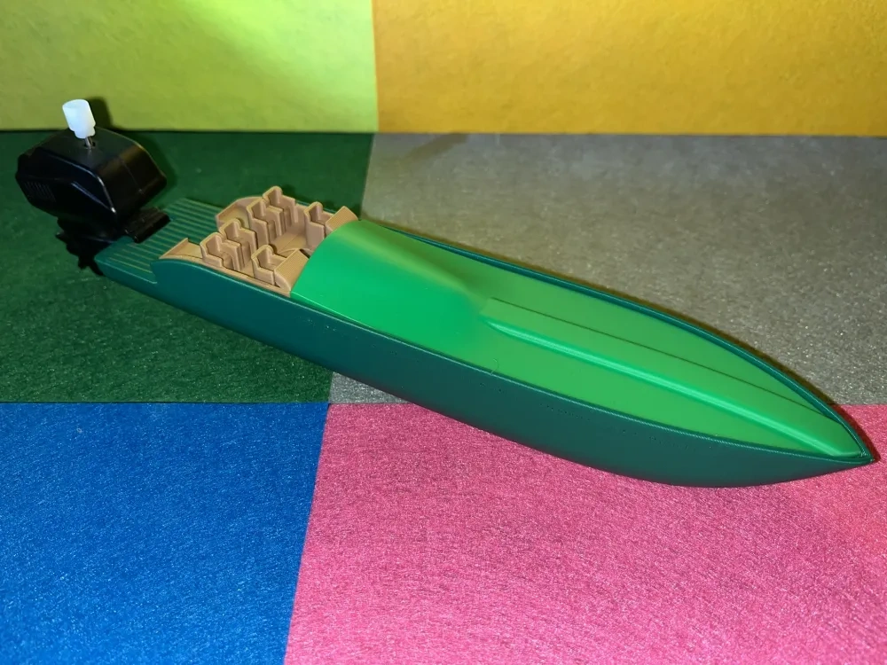 HO火车比例55英尺雪茄艇 - 免费 3D 打印模型 - MakerWorld