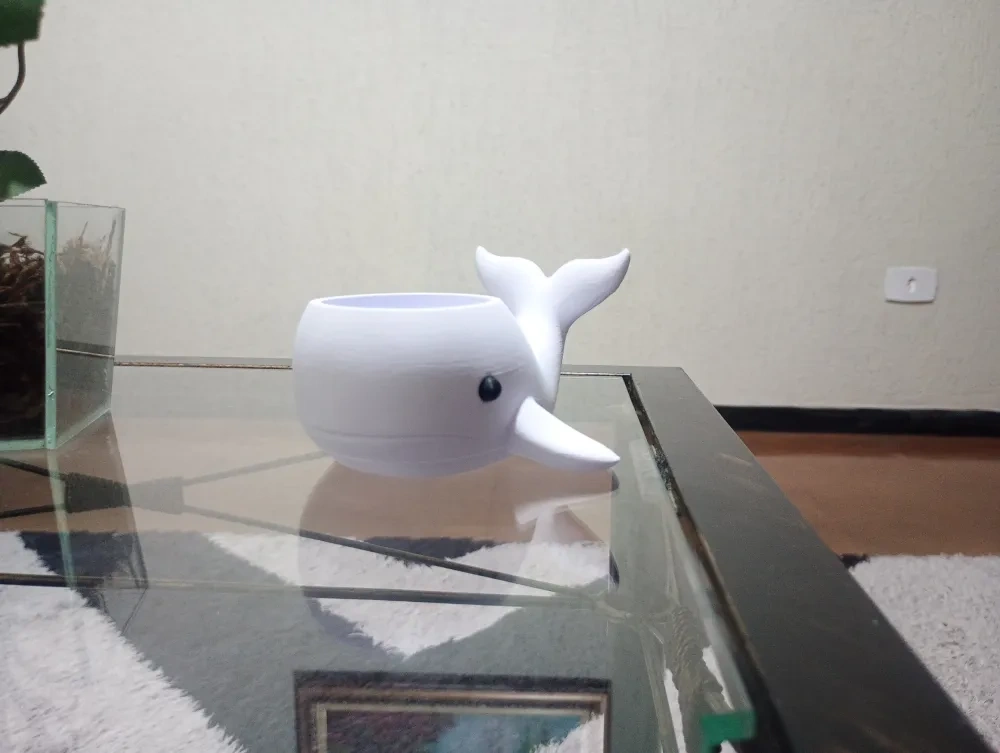 极简可爱鲸鱼（花瓶）无AMS - 免费 3D 打印模型 - MakerWorld