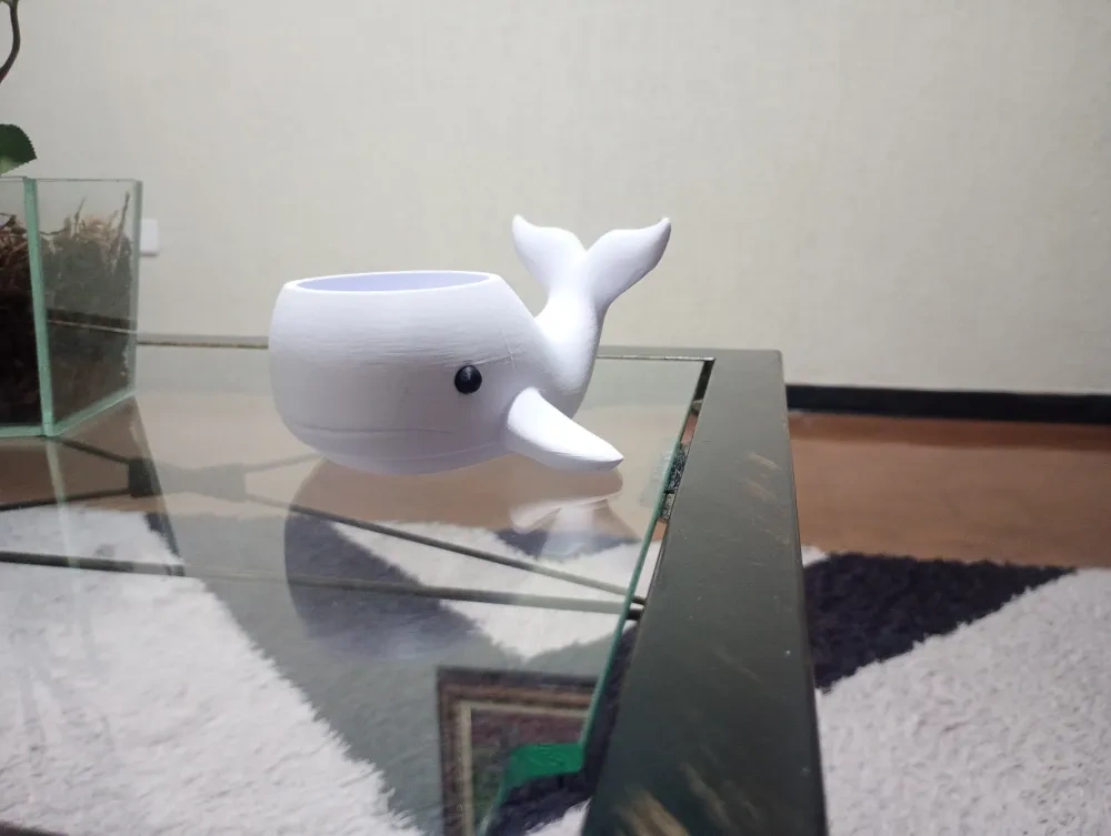 极简可爱鲸鱼（花瓶）无AMS - 免费 3D 打印模型 - MakerWorld