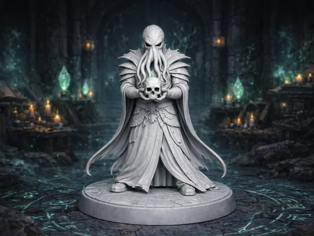 Figurine Mind Flayer – Flageleur mental - 免费 3D 打印模型 - MakerWorld