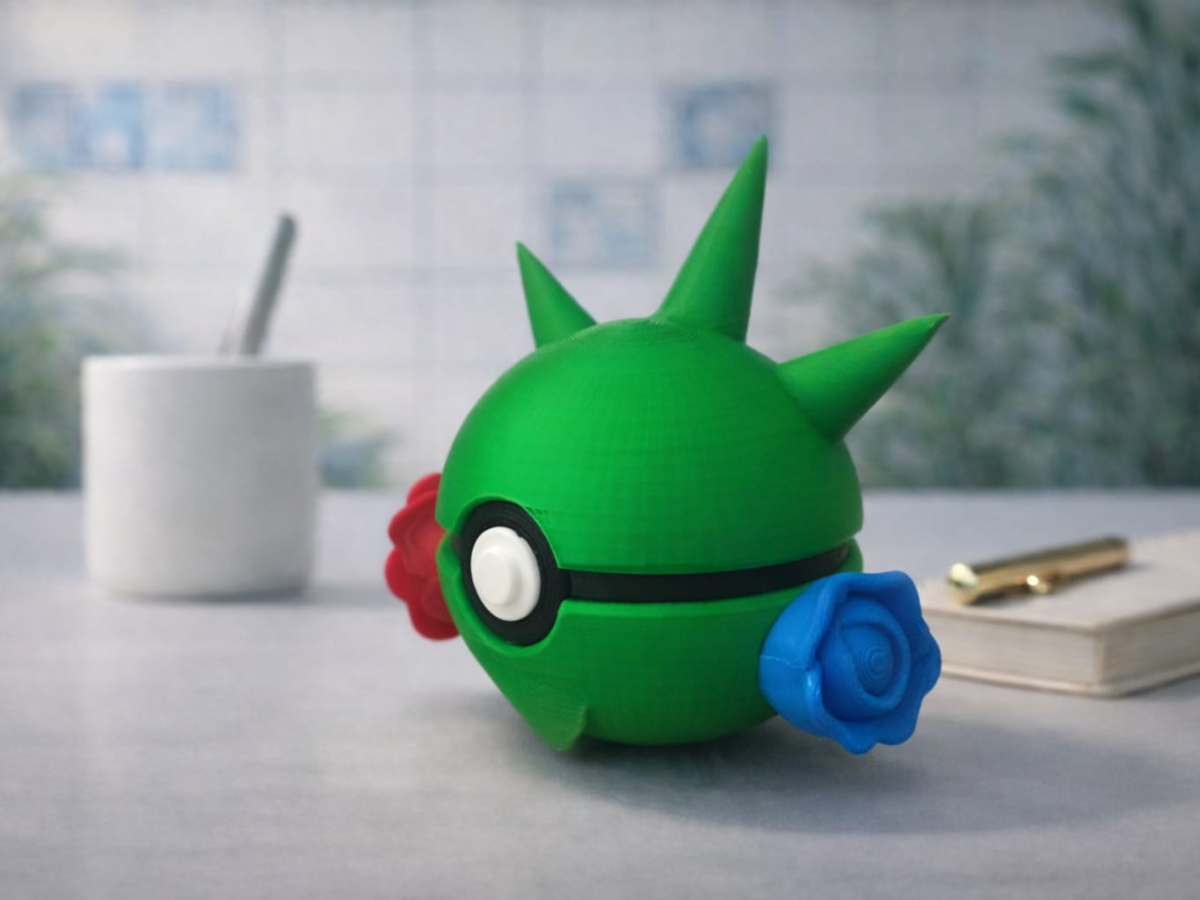 #315 – 毒蔷薇精灵球 | 多部件模型 - 免费 3D 打印模型 - MakerWorld