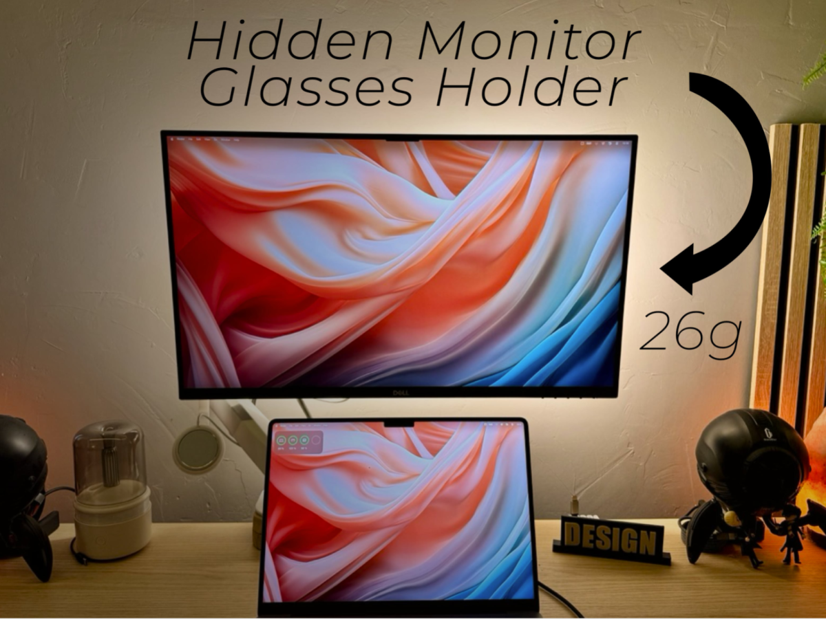 显示器隐藏眼镜架 - 免费 3D 打印模型 - MakerWorld