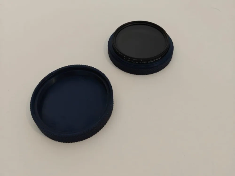 圆形 *可调节* ND滤镜盒 58mm - 免费 3D 打印模型 - MakerWorld